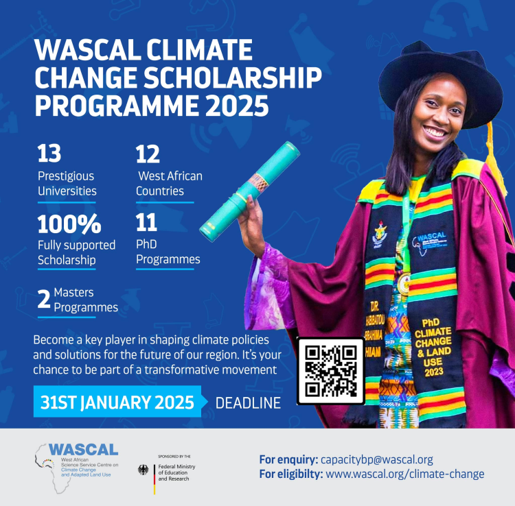 Bourses d’études. WASCAL a officiellement lancé son appel à ...