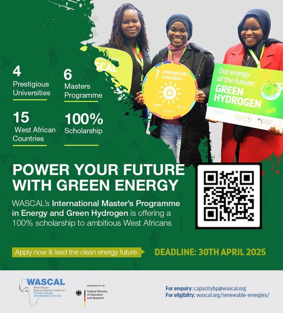 BOURSES ENTIERES WASCAL POUR LES ETUDIANTS EN AFRIQUE DE L’OUEST. – Ubecating